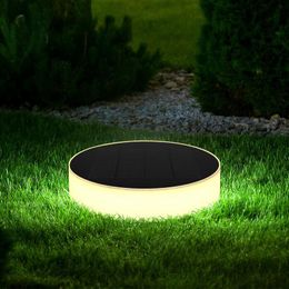 Globo Wegleuchte Garten außen Außenleuchte Stecklampe Erdspieß Solarleuchte Akku, Kunststoff, schwarz opal, 1x led, DxH 15,3x56,1 cm