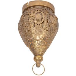 Qazqa - Orientalische Deckenleuchte Gold 19 cm - Mowgli - Gold