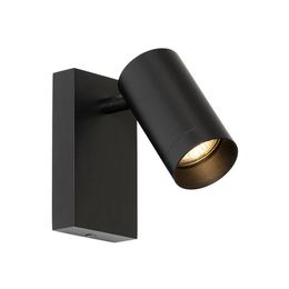 Qazqa Moderne Wandleuchte schwarz verstellbar mit Schalter - Jeana Luxe - Schwarz
