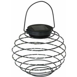 KYNAST LED Spirallaterne Bienennest solarbetrieben Ø 15 cm - Schwarz