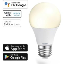 Hama - wlan LED-Lampe E27 10W Weiß dimbar