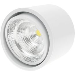 Cob LED-Strahler von 12W 220VAC 3000K von 90mm in weißer Farbe - Cablemarkt