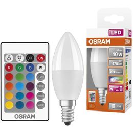 LED-Lampe Superstar Classic, B40, E14, eek: f, 4,9 w, 470 lm, 2700 k, rgbw - Osram