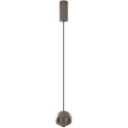 LUCANDE - Varineth LED-Hängeleuchte nickel/kupfer - nickel satin