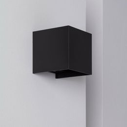 LEDKIA - LED-Wandleuchte Aussen 6W Doppelseitige Beleuchtung New Eros Schwarz Warmweiß 2700K Schwarz