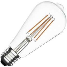 LEDKIA LED-Glühbirne Filament E27 6W 540 lm ST64 Neutrales Weiß 4000K - 4500K 360º