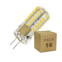 LEDKIA - 16er Pack LED-Stiftsockellampe G4 3W (220V) (16St.) Kaltes Weiß 6000K - 6500K 360º