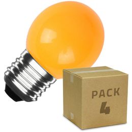 LEDKIA 4er Pack LED-Glühbirnen E27 3W 300 lm G45 Orange Orange