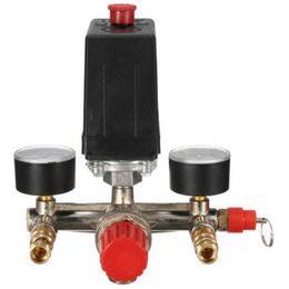 Heavy Duty 125PSI 230V Luftkompressor Regler Pumpe Druckregelung Schalter Ventil Manometer Fantablau