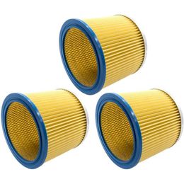 TRADESHOP Trade-shop - 3x Rund-Filter Lamellenfilter Patrone für Einhell sm 1100, sm 1100 ypl 1250, sm 20 21 30 31, SM-1100, smk 300/E, ss 1250 n SS1250N /