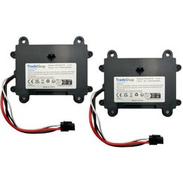 TRADESHOP 2x Trade-shop Li-Ion Akku 18V / 2000mAh kompatibel mit Bosch Indego 350, 400, m 700, m+ 700, s+ 350, s+ 400, s 500, s+ 500, xs 300 Mähroboter