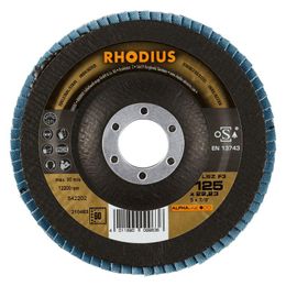 Rhodius Abrasives - rhodius lsz F3, 5 Stück, 125 mm, Korn 60, Fächerscheibe