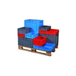 Eurobox Classic Rot HxBxT 17,5x40x60cm Polypropylen Eurobehälter, Transportbox, Transportbehälter, Stapelbehälter - Rot