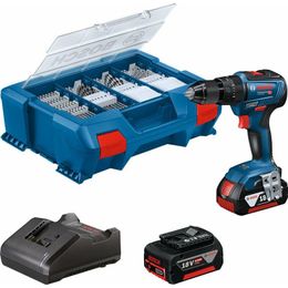 Bosch - Akku Schlagbohrschrauber gsb 18V-55 2x 4,0 + Lader + Zubehör im L-Case