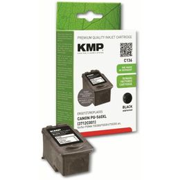 KMP - Tintenpatrone C136, schwarz, für Canon Pixma