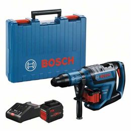 Bosch - Professional Akku-Bohrhammer biturbo gbh 18V-45 c, SDS-max, incl. 2x Akku ProCORE 12 Ah, Schnellladegerät, Zubehör, Handwerkerkoffer