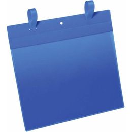 Durable Dokumententasche mit Laschen Innenformat: A4 quer Farbe: dunkelblau Verpackungseinheit: 50 Stück