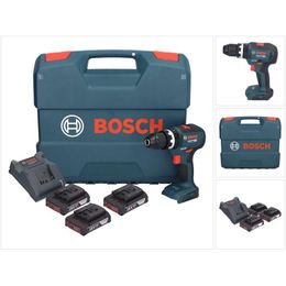 Bosch - gsb 18V-55 Professional Akku Schlagbohrschrauber 18 v 55 Nm Brushless ( 0615990M5V ) + 3x Akku 2,0 Ah + Ladegerät + Koffer