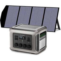 Tragbarer Kraftwerk Solargenerator 2016 Wh LiFePO4 mit 140W Solarpanel für Wohnmobil, Heim Backup, Notfall,Outdoor Camping Allpowers R2500