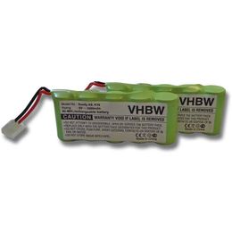 2x Set Ersatz Akku kompatibel mit Bosch Somfy, Bosch Roll-Lift, Bosch Rollfix (Ni-MH, 3000mAh, 6V) - vhbw