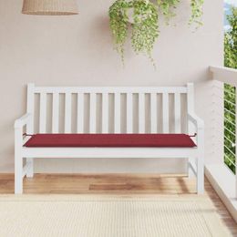 Prolenta Premium - Gartenbank-Auflage Weinrot 150x50x3 cm - Rot