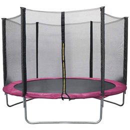 Outdoor-Trampolin 6 Fuß 3 U-förmige Füße Kinderspielhaupt schwarz Schraubstock rosa
