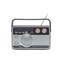 Meditrade GmbH Fm radio retro drahtloser lautsprecher MP3 tragbar bluetooth usb aux tf Q-FM01