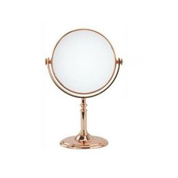 Meditrade GmbH Trade Shop Traesio - rosa gold frauen bad zubehör make-up tisch spiegel 8″ 69415