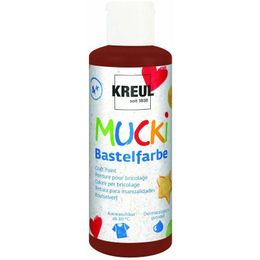 Kreul - Mucki Bastelfarbe braun 80 ml Kinderbasteln