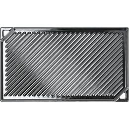 Gusseisen Grillplatte 42 x 24CM, Antihaft Reversible Griddle für Gasgrill, Gusseisen Griddle Platte für Gas Herd, Backofen, Outdoor Grill oder