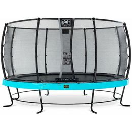 EXIT Elegant Premium Trampolin ø427cm mit Deluxe Sicherheitsnetz - blau