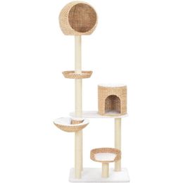 Katzen-Kratzbaum Sisal Seegras Vidaxl Braun