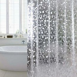 Duschvorhang, Anti-Schimmel, badewannenwasserdicht, 100 % eva, 180 x 180 cm inkl. 12 Duschvorhangringe