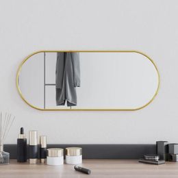 Bonnevie - Wandspiegel,Badspiegel Golden 60x25 cm Oval vidaXL604950