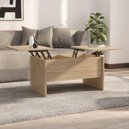 Couchtische Kaffeetisch Sonoma-Eiche 80x50x42,5 cm Holzwerkstoff vidaXL