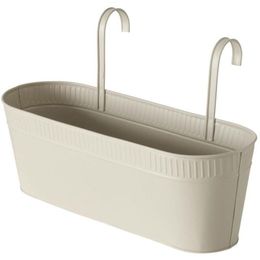 Blumentopf zum Aufhängen tamina, 43 x 19 cm, Metall, beige