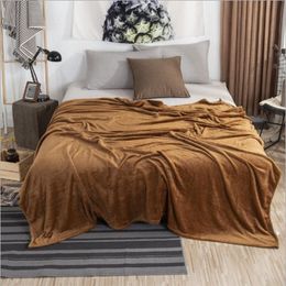 Plaid Sofa Fleecedecke – Überwurf Canape 100 x 120 Plaid Sofa Flanell 1 Person Weicher und warmer Kaffee - Minkurow