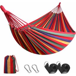 Rhafayre - Outdoor-Camping-Hängematte, tragbare Outdoor-Hängematte aus Segeltuch, 200 kg Kapazität, leicht, mit Tragetasche für Strand und
