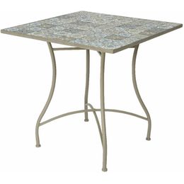 Metall/Mosaik Tisch Farbe: braun 78x78x77cm Modell Bistro für den Außenbereich