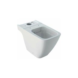 Keramag Geberit iCon Square Stand-WC rimfree, für AP-Spülkasten aufgesetzt, 200930, Tiefspüler, geschlossene Form, weiß, Farbe: Weiß - 200930000