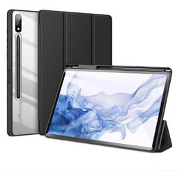 Dux Ducis - Toby - Smart Case Tablethülle mit Stifthalterung kompatibel mit Samsung Galaxy Tab S9 Plus Schutzhülle Schwarz