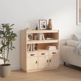 MAISONCHIC Sideboard Wohnzimmer-Anrichte,Highboard 100x40x108,5 cm Massivholz Kiefer FSW15247