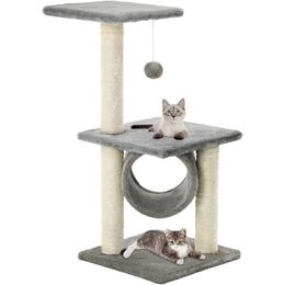 Prolenta Premium - Katzen-Kratzbaum Sisal 65 cm Grau - Grau