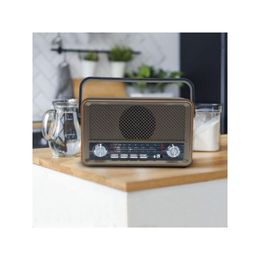 Meditrade GmbH Fm radio retro drahtlos lautsprecher MP3 tragbar bluetooth usb aux tf Q-SY500