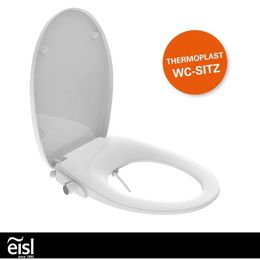 EISL® Dusch wc Sitz Aufsatz, Bidet Einsatz für Toilette, Toilettendeckel mit Absenkautomatik,Toilettensitz, wc Dusche - Weiß