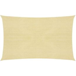 Bonnevie - Sonnensegel 160 g/m² Beige 3x5 m hdpe vidaXL255437