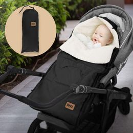 Universal Babyfußsack , 94x48x10 cm, Schwarz, aus Polyester, wetterfest, Fußsack Reißverschluss Kopfteil Antirutschnoppen, Kinderwagen oder Buggy,