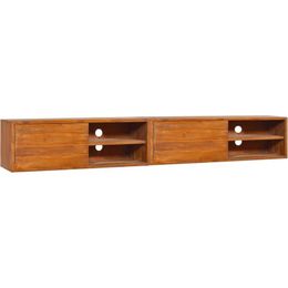 Bonnevie - Wand-TV-Schrank TV-Möbel 180x30x30 cm Teak Massivholz vidaXL