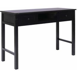 Bonnevie - Computertisch,Schreibtisch Schwarz 110×45×76 cm Holz vidaXL