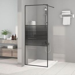 Duschwand für Begehbare Dusche,Duschtrennwand Schwarz 80x195 cm ESG-Glas Klar vidaXL